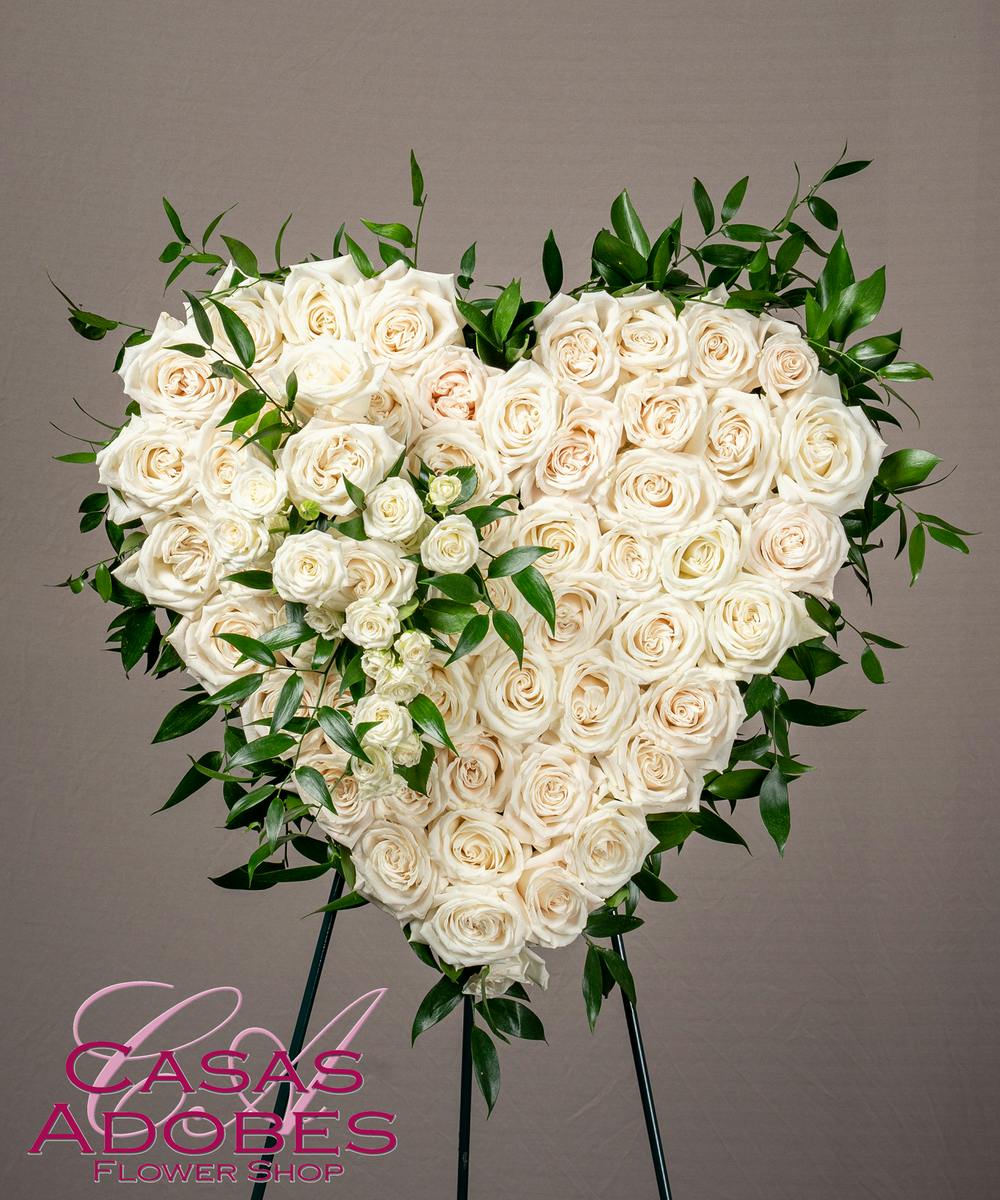 Rose Sympathy Hearts & Standing Sprays | Tucson Florist